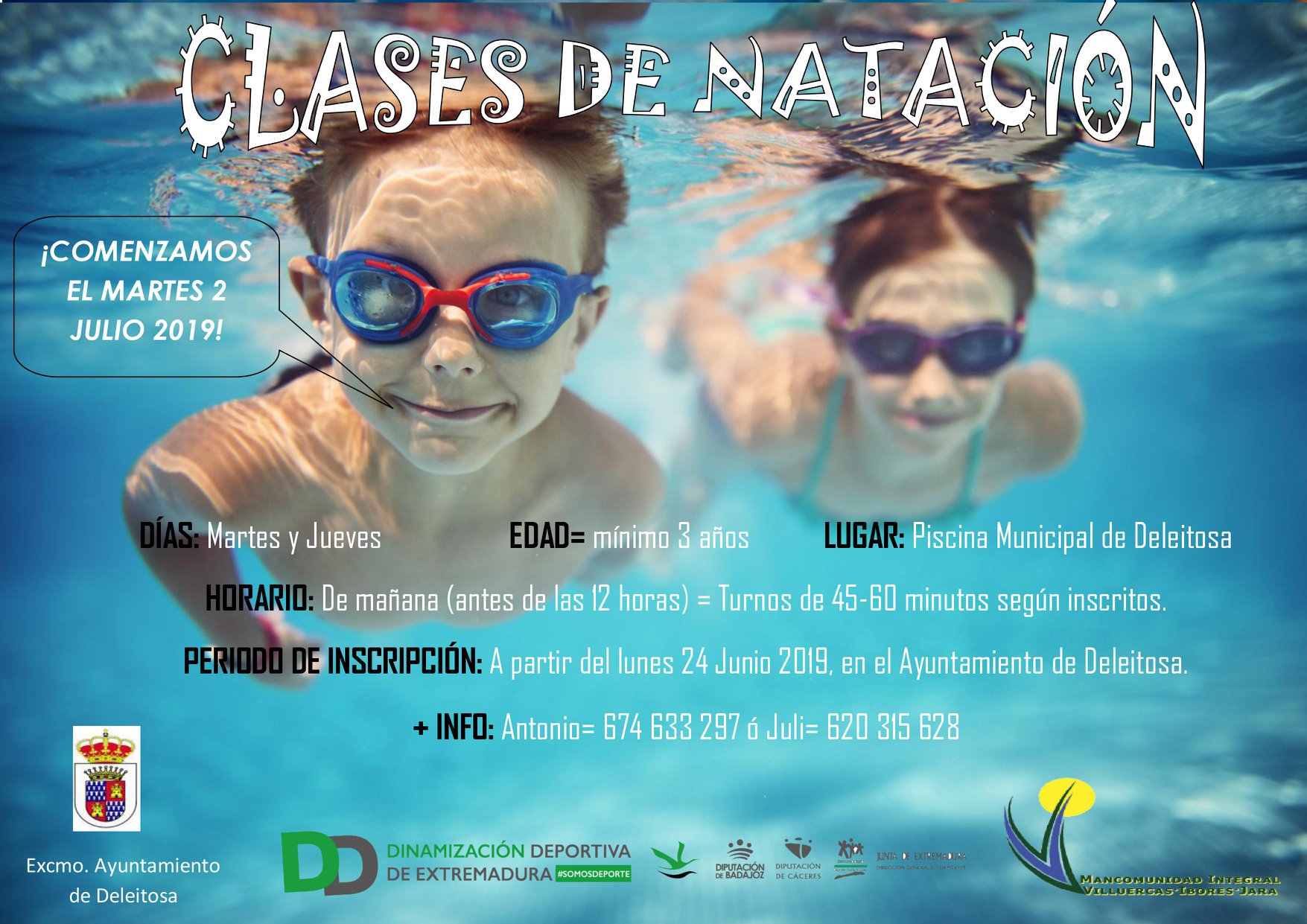 Curso: Clases de natación 2019 - Deleitosa (Cáceres)