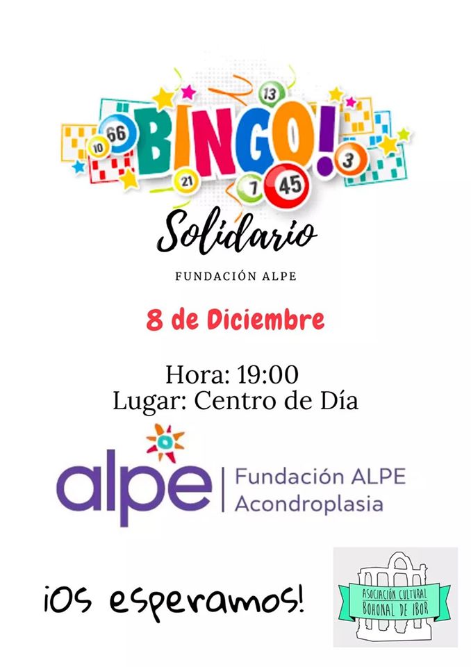 Evento: Bingo solidario 2019 - Bohonal de Ibor (Cáceres)
