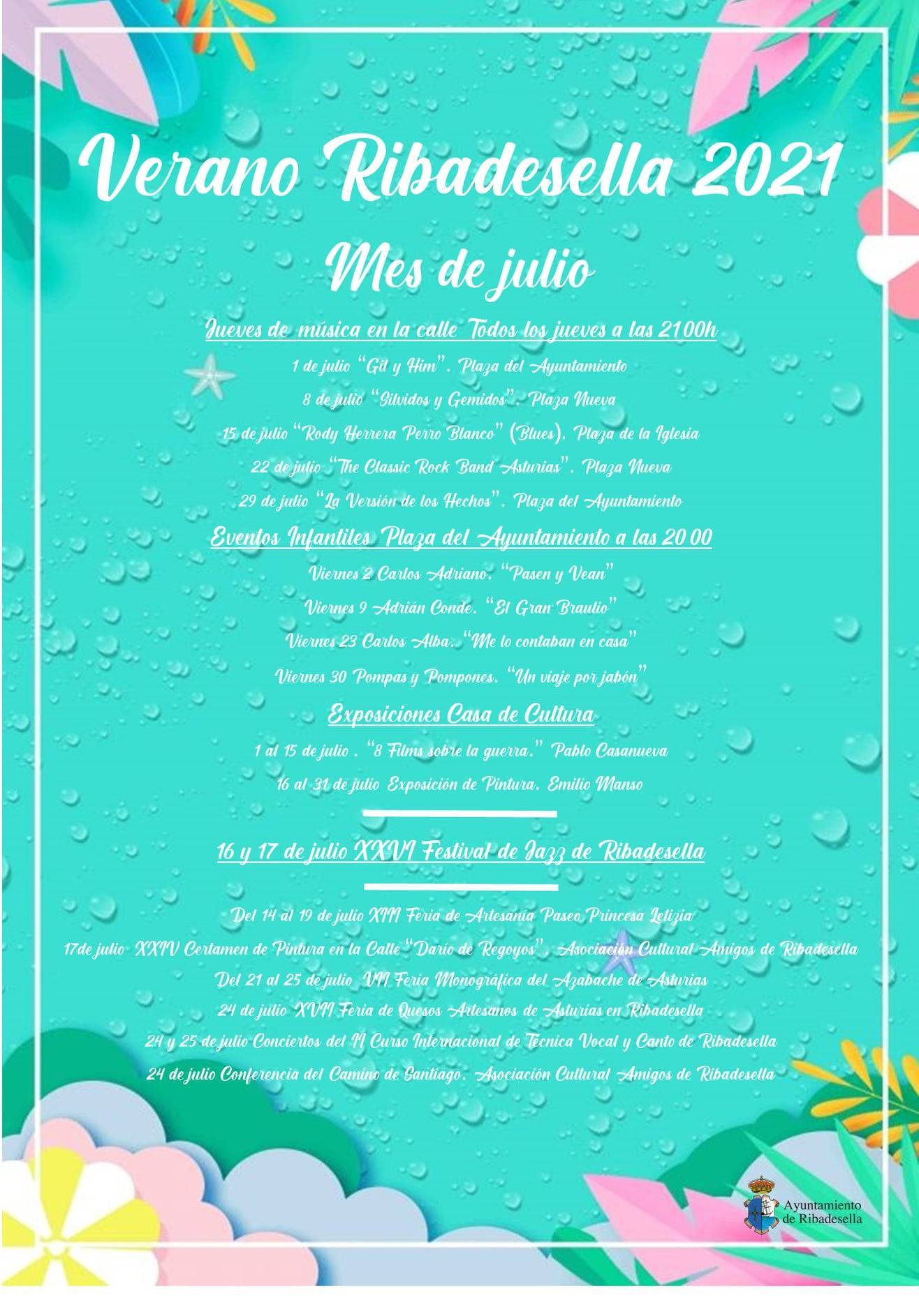 Evento: Programación de verano (julio 2021) - Ribadesella (Asturias)